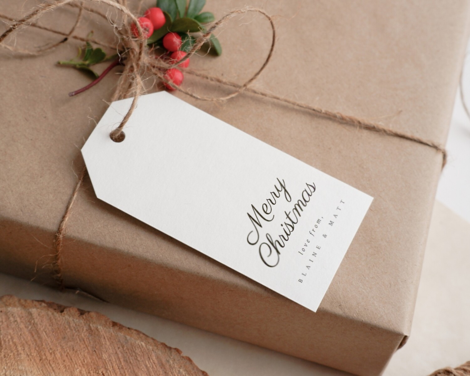 Free Personalised Minimalist Gift Tags - Arcanora Designs