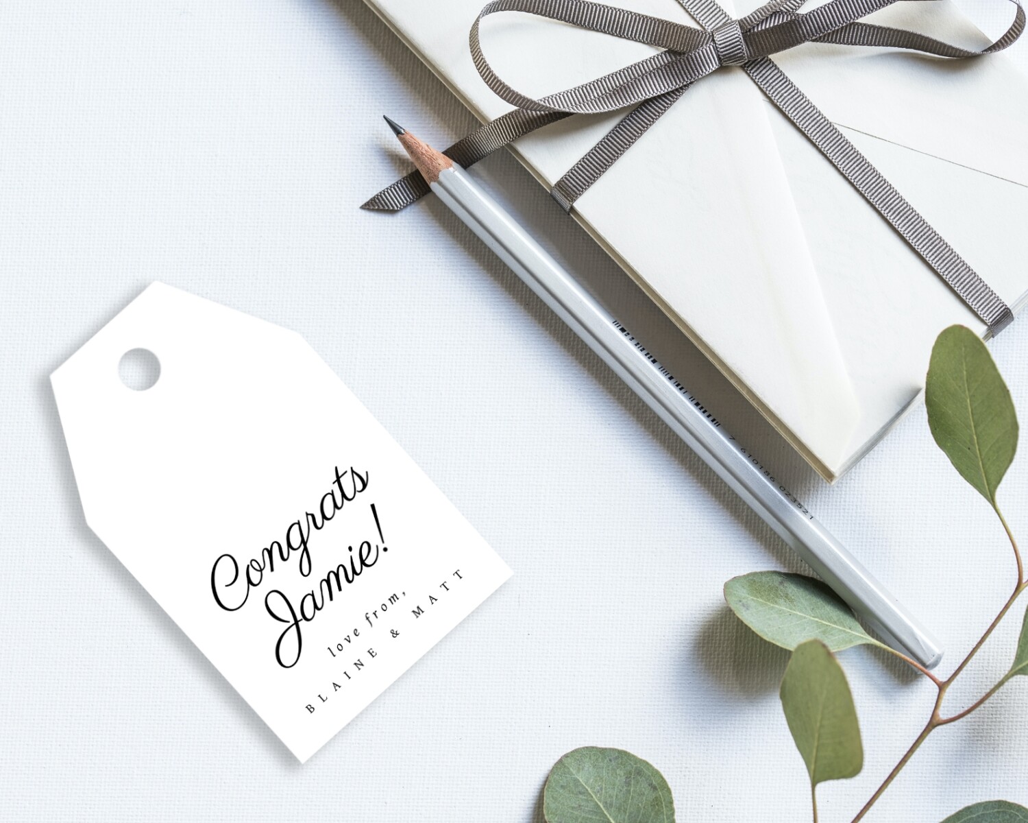 Free Personalised Minimalist Gift Tags - Arcanora Designs